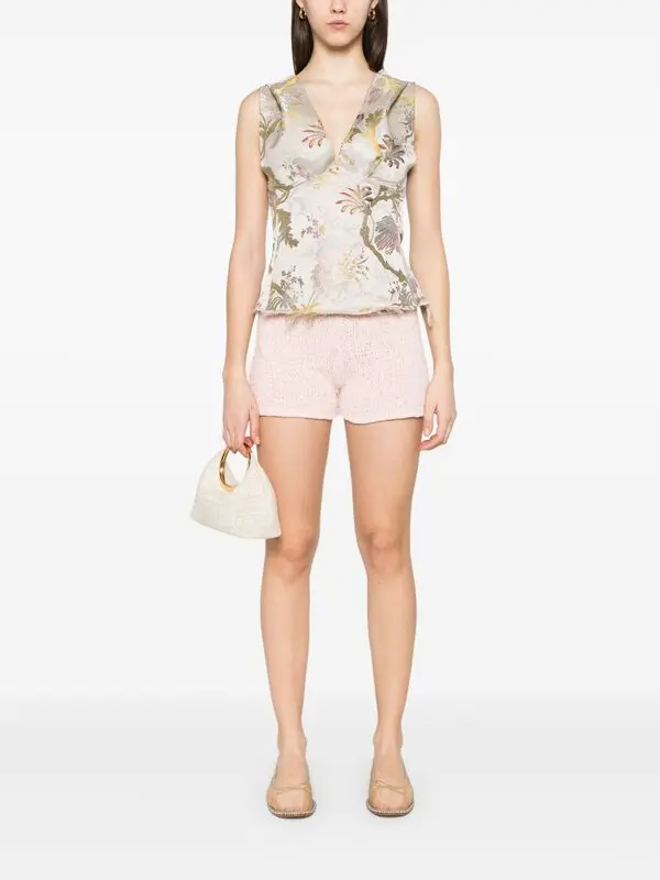 TWINSET Oval T-buttons Knitted Shorts