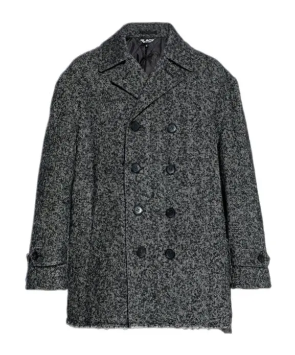 Comme Des Garçons Herringbone Double-breasted Coat