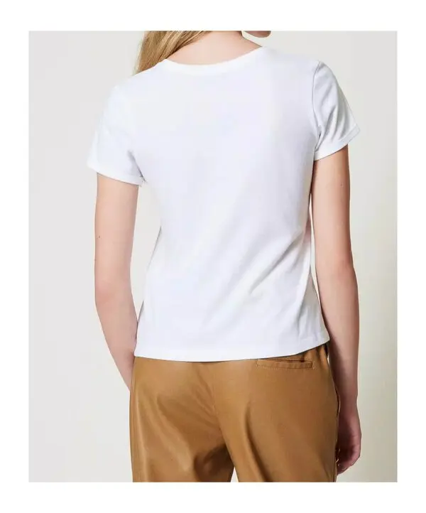 TWINSET Brooch-detail T-shirt