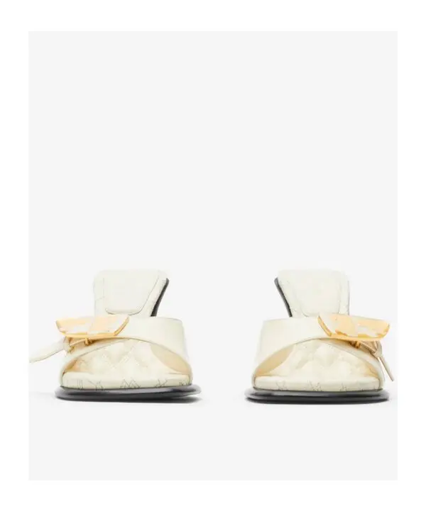 Burberry Bay Leather Mules