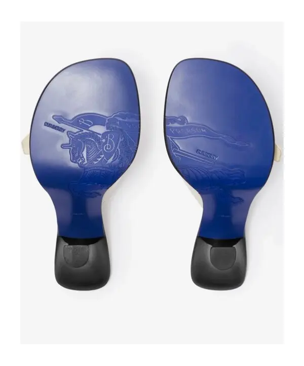 Burberry Bay Leather Mules