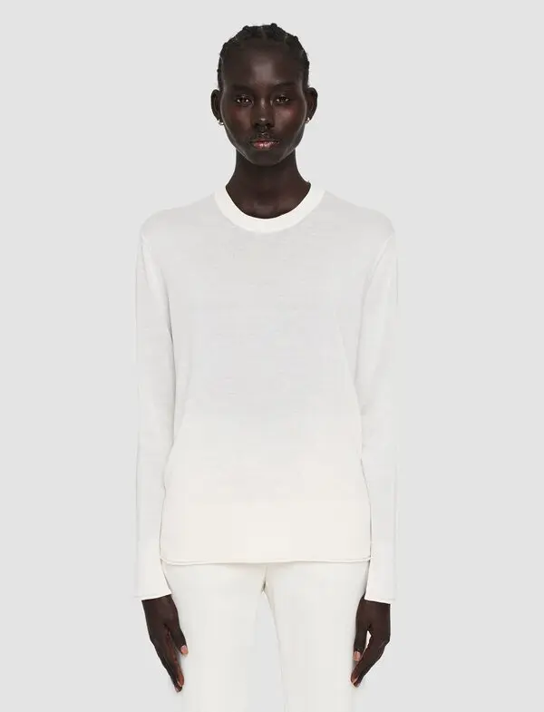 JOSEPH Round Neck Long-sleeved Jumper