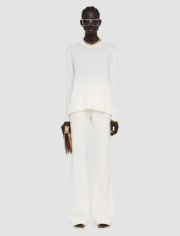 JOSEPH Round Neck Long-sleeved Jumper