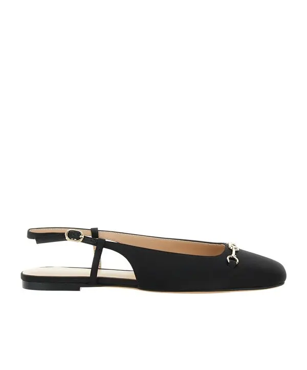 TWINSET Satin Slingback Ballet Flats