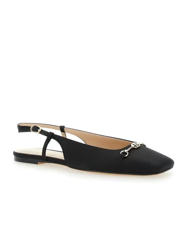 TWINSET Satin Slingback Ballet Flats