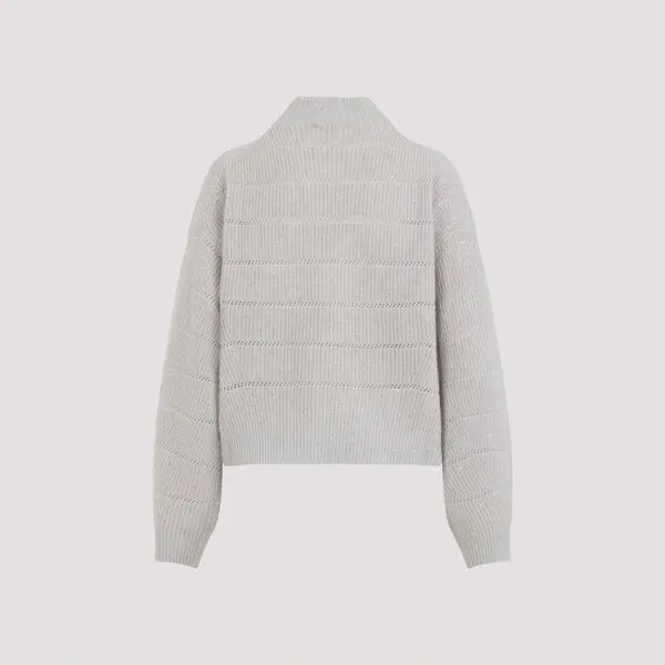 Brunello Cucinelli High-neck Cropped Jumper