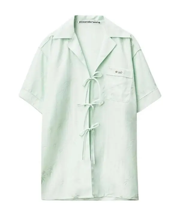 Alexander Wang Silk-jacquard Pyjama Shirt