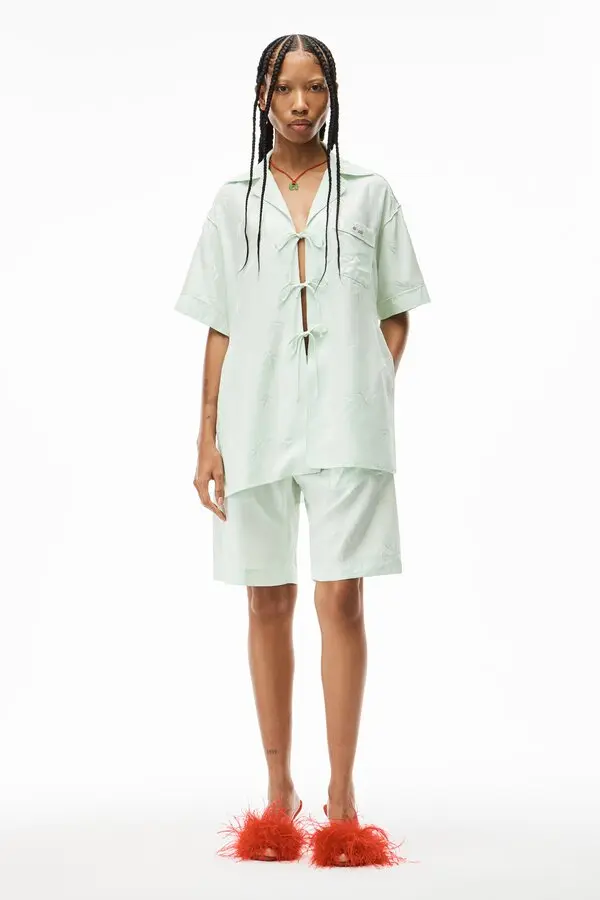 Alexander Wang Silk-jacquard Pyjama Shirt