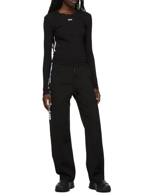 Off-White Logo-tape Straight-leg Track Pants