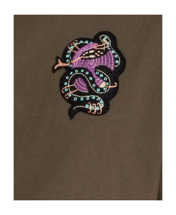 Etro Beaded Motif-patch Oversized T-shirt