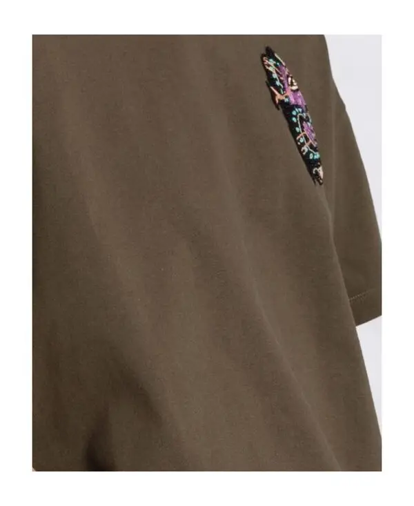 Etro Beaded Motif-patch Oversized T-shirt