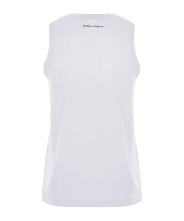 Comme Des Garçons Logo Printed Tank Top
