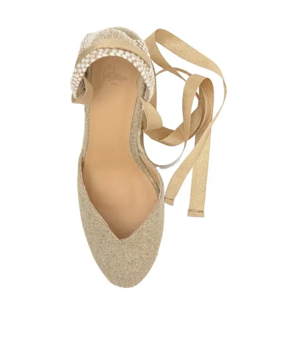 CastaÑer Chiara Metallic Espadrilles