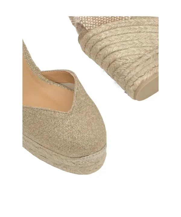 CastaÑer Chiara Metallic Espadrilles