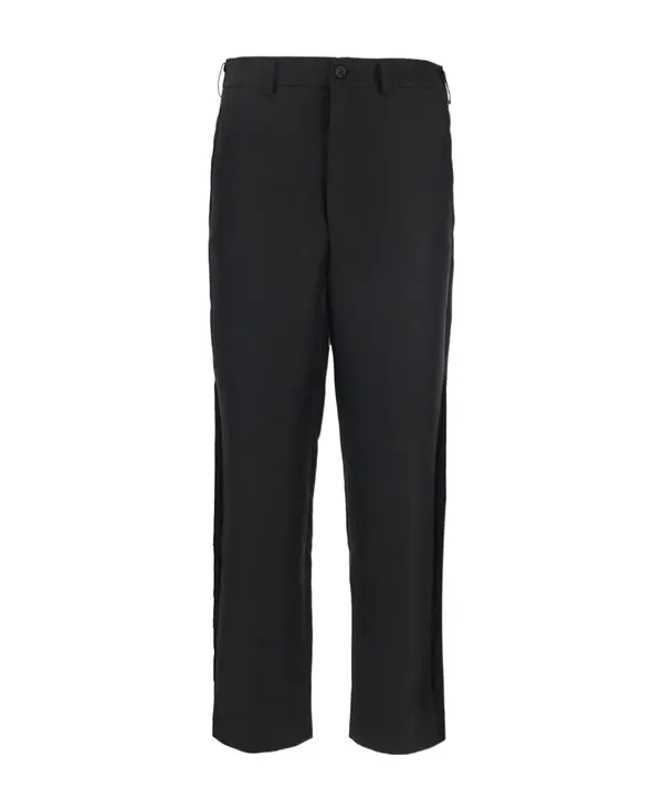 Comme Des Garçons Fringed Straight-leg Tailored Trousers