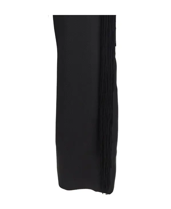 Comme Des Garçons Fringed Straight-leg Tailored Trousers