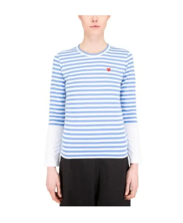 Comme Des Garçons Striped Long-sleeved T-shirt