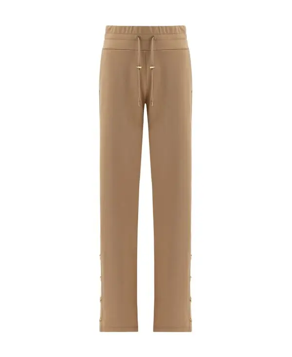 Balmain Button Detailed High Waist Track Pants - Brown