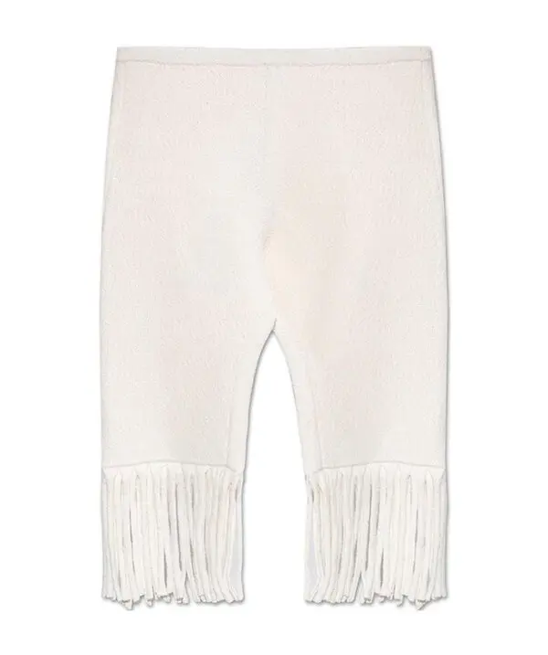 Proenza Schouler High Waist Fringed Edge Biker Shorts
