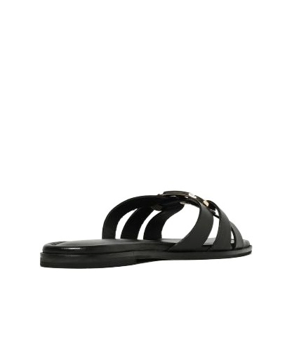 TWINSET Logo Buckle Slip-on Sandals