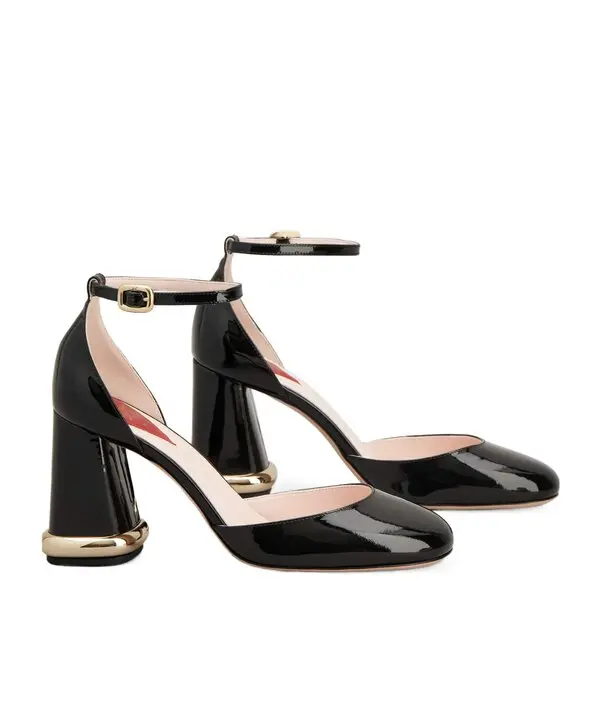 ROGER VIVIER Buckle Detailed Square Toe Pumps
