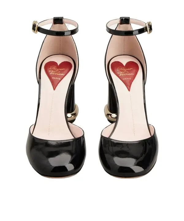 ROGER VIVIER Buckle Detailed Square Toe Pumps