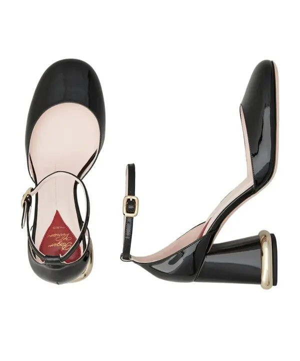ROGER VIVIER Buckle Detailed Square Toe Pumps