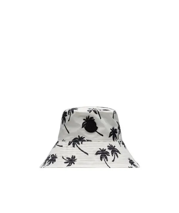 Moncler Palm Tree Bucket Hat - Gray