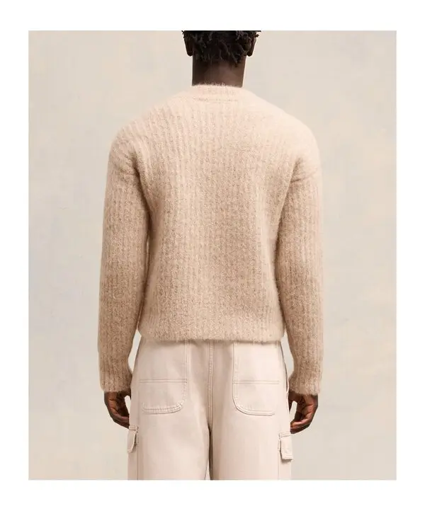 AMI Paris Chunky Knitted Crewneck Jumper