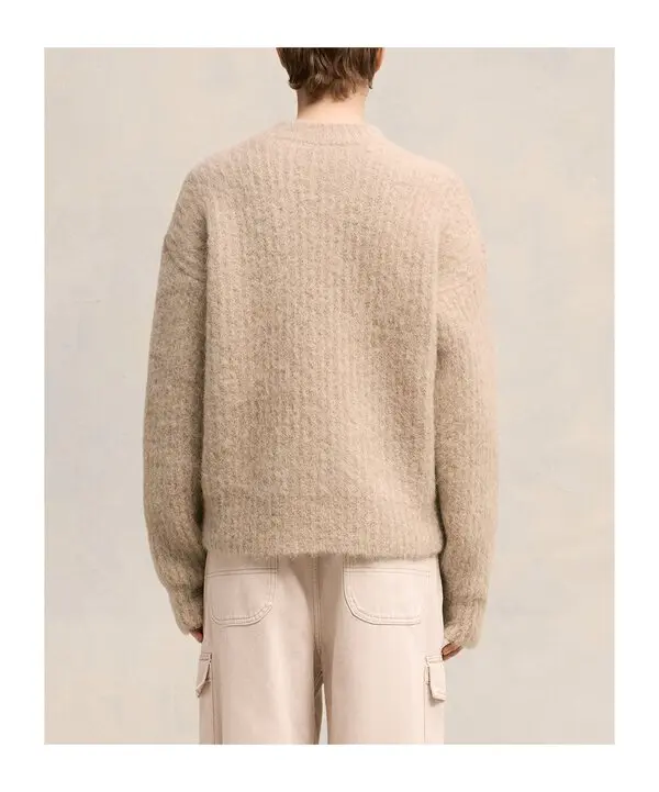 AMI Paris Chunky Knitted Crewneck Jumper