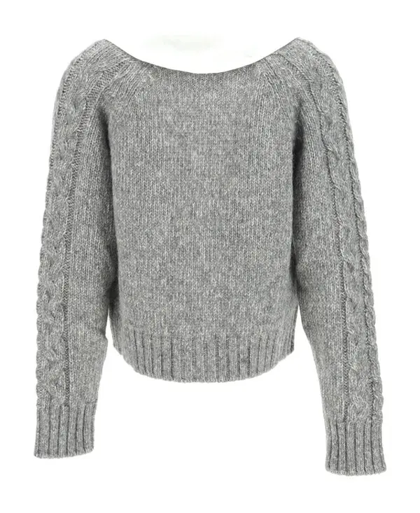 GANNI Chunky Cable Cardigan
