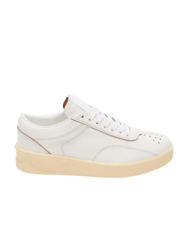 JIL SANDER Perforated Detail Low-top Sneakers