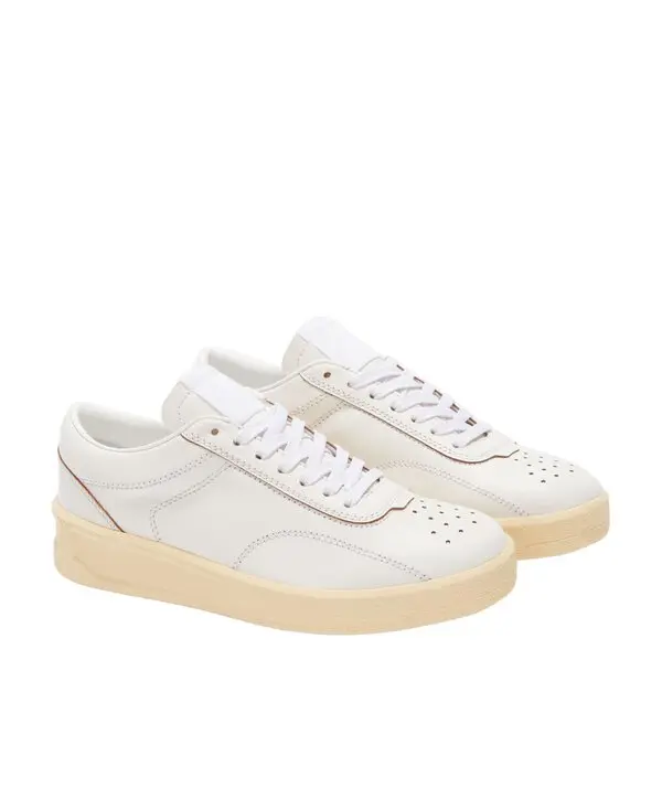 JIL SANDER Perforated Detail Low-top Sneakers