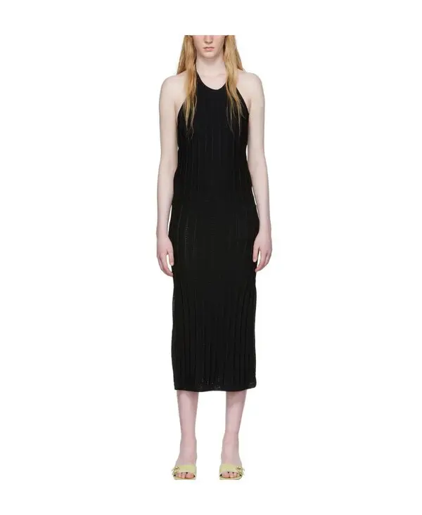 GANNI Knit Halter Midi Dress