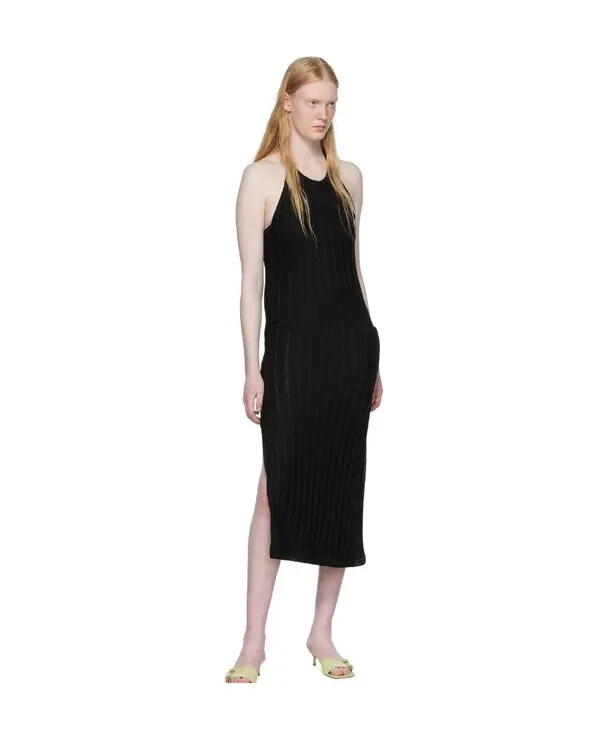 GANNI Knit Halter Midi Dress