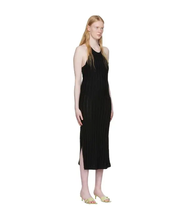GANNI Knit Halter Midi Dress