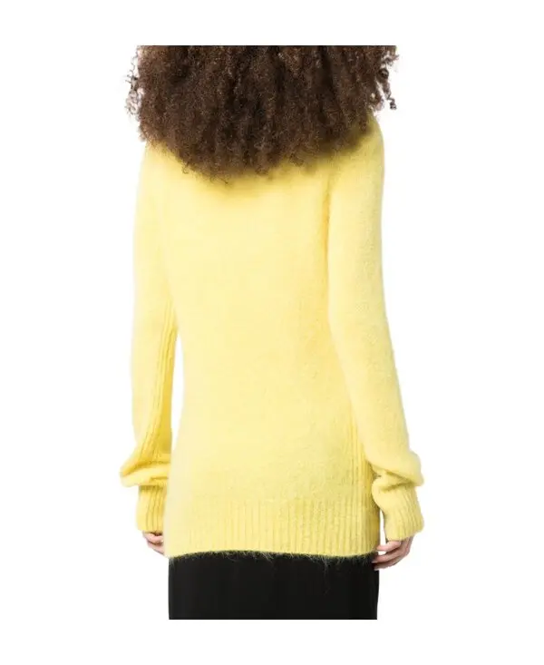GANNI Brushed Alpaca Pullover - Nude