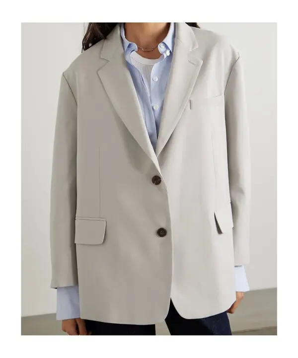 THE FRANKIE SHOP Bea Single-breasted Oversized Blazer