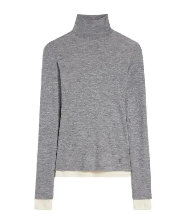 JIL SANDER Roll Neck Layered T-shirt