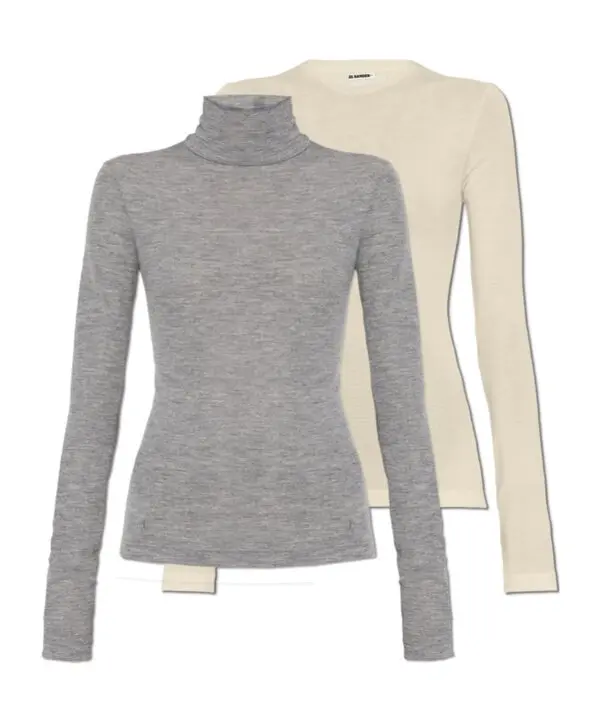 JIL SANDER Roll Neck Layered T-shirt
