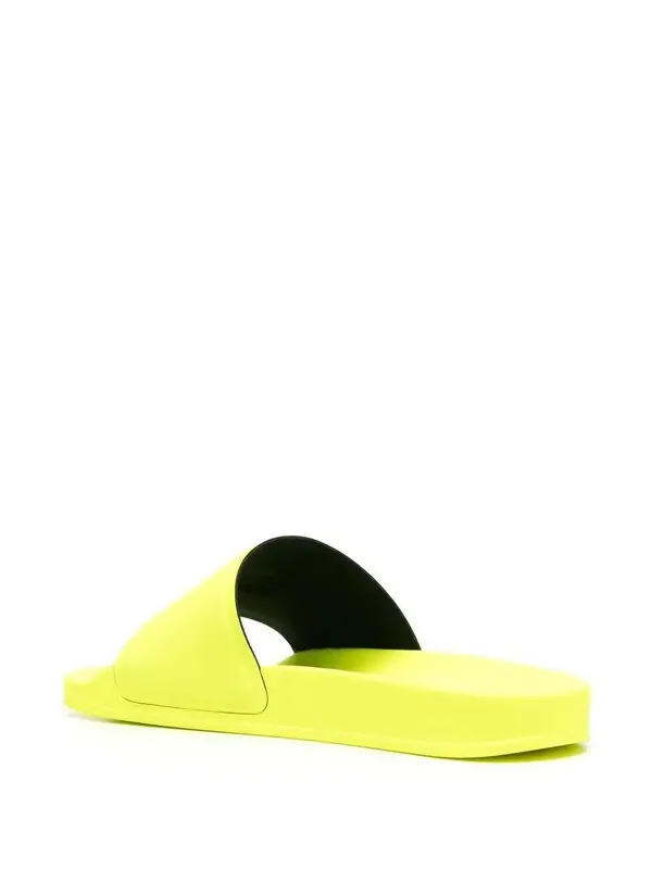 MSGM Logo-print Sliders - Yellow