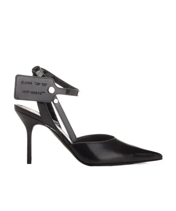 Off-White Varnish 95mm Pumps