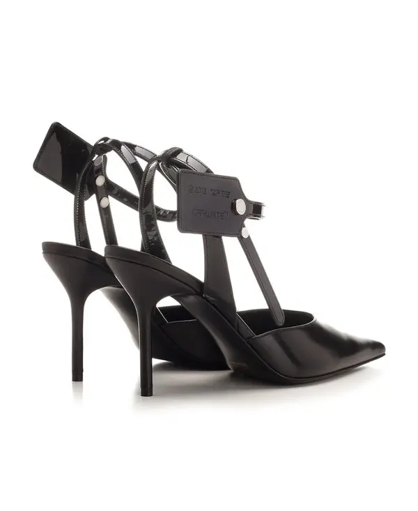Off-White Varnish 95mm Pumps