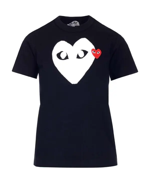 Play Comme Des Garcon Double Heart T-shirt