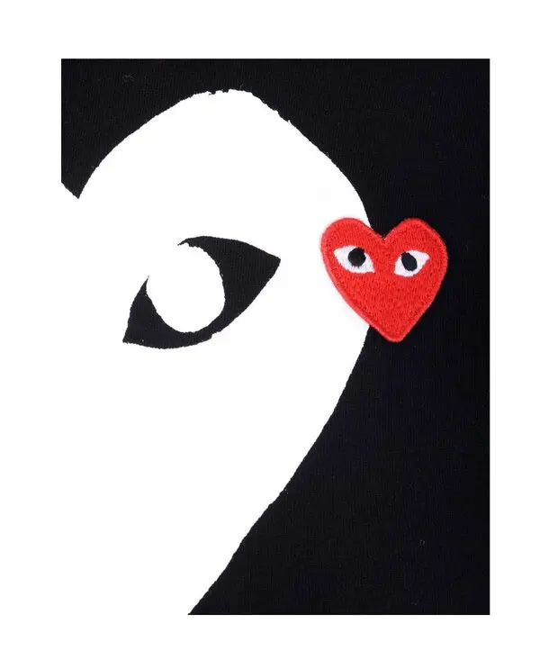 Play Comme Des Garcon Double Heart T-shirt