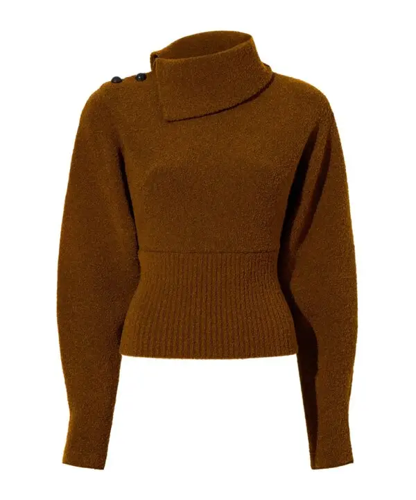 Proenza Schouler Asymmetric-neck Bouclé Jumper