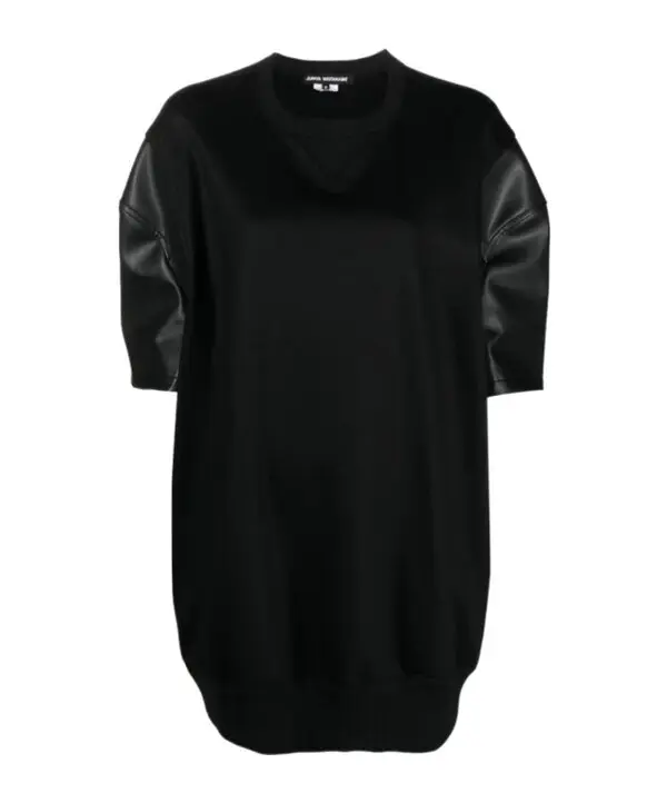 Junya Watanabe Crew Neck Puff-sleeved T-shirt - Black