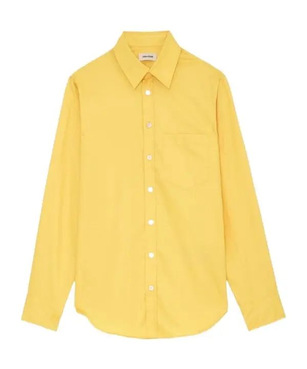 Zadig&Voltaire Taskiz Slogan-embroidered Cotton Shirt