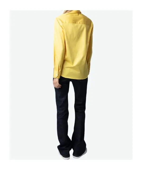 Zadig&Voltaire Taskiz Slogan-embroidered Cotton Shirt