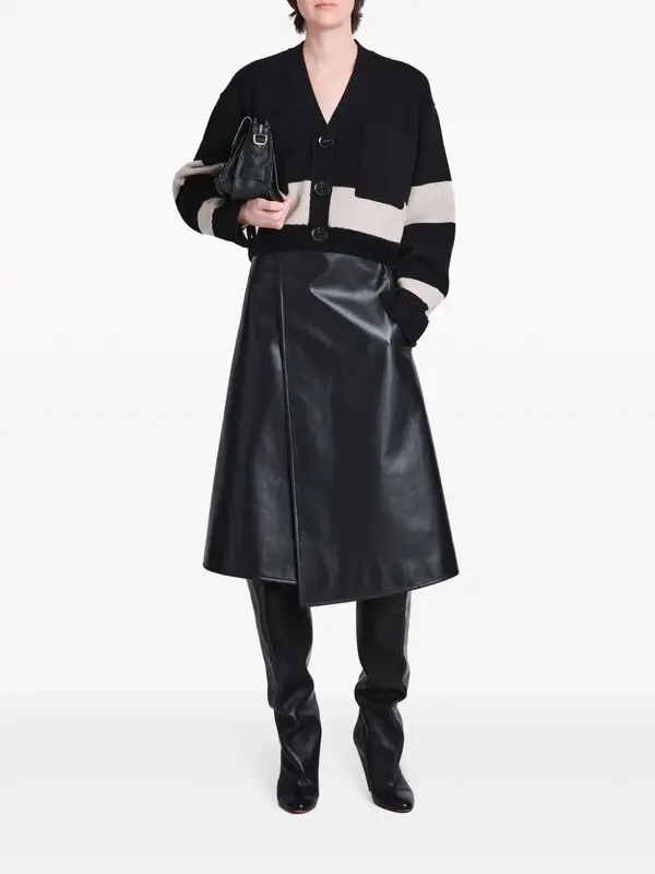 Proenza Schouler Sofia Striped Wool-blend Cardigan